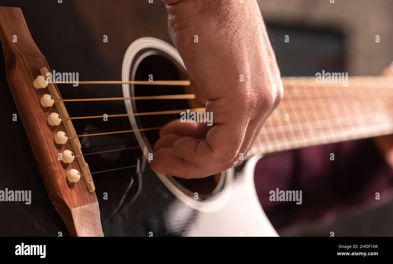 Hands man playing classical guitar hi-res stock photography and images ...
