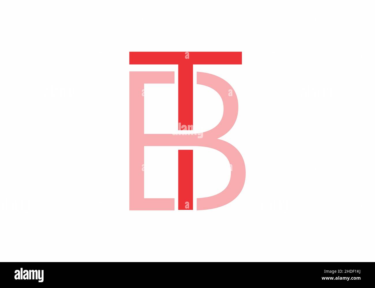 T b initial logo Cut Out Stock Images & Pictures - Alamy