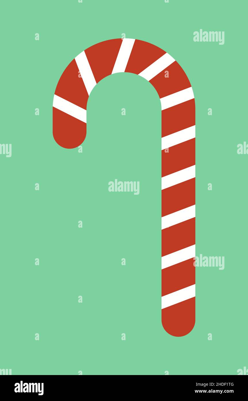 A vector illustration of a candy cane Stock Vector Image & Art - Alamy