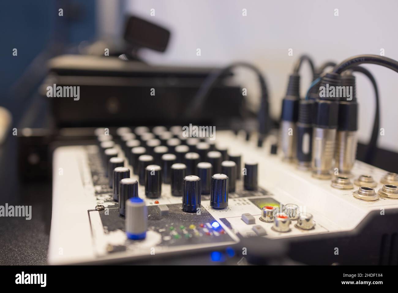 Mixing console for sound producer. Music. Sound. Sound controller ...