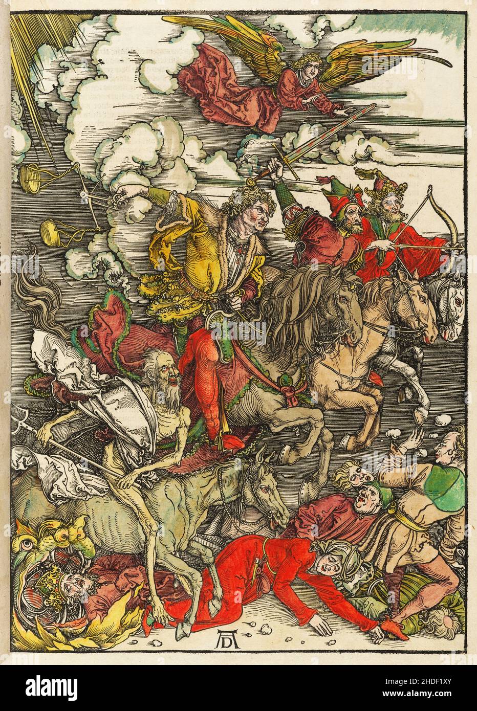 Medieval etching art Stock Photo - Alamy