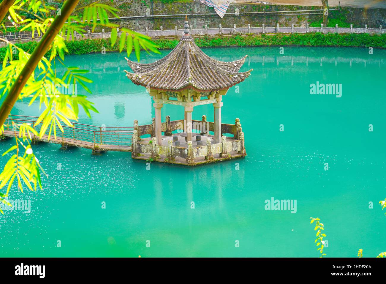 Scenic view of Chinese architecture in Tengchong, western Yunnan, China ...