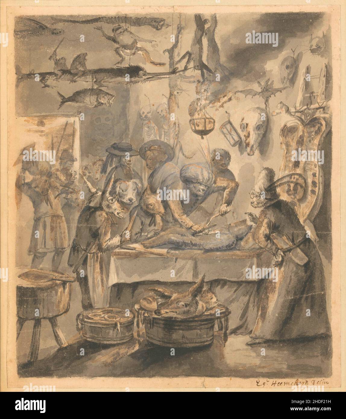 Medieval etching art Stock Photo - Alamy