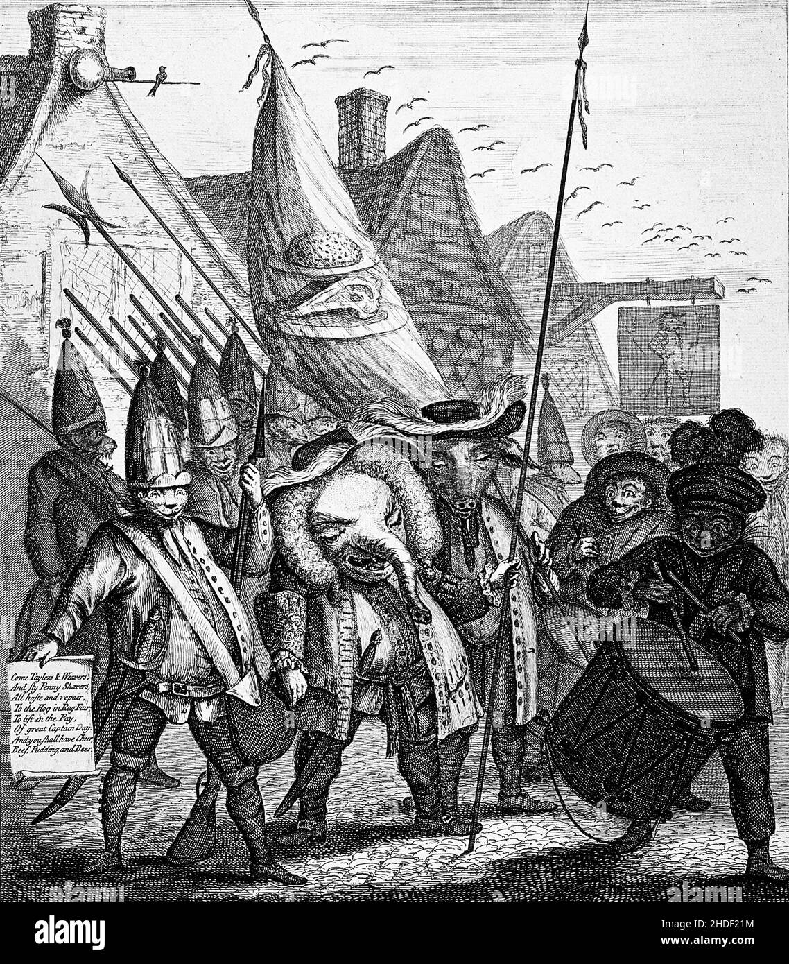 Medieval etching art Stock Photo - Alamy