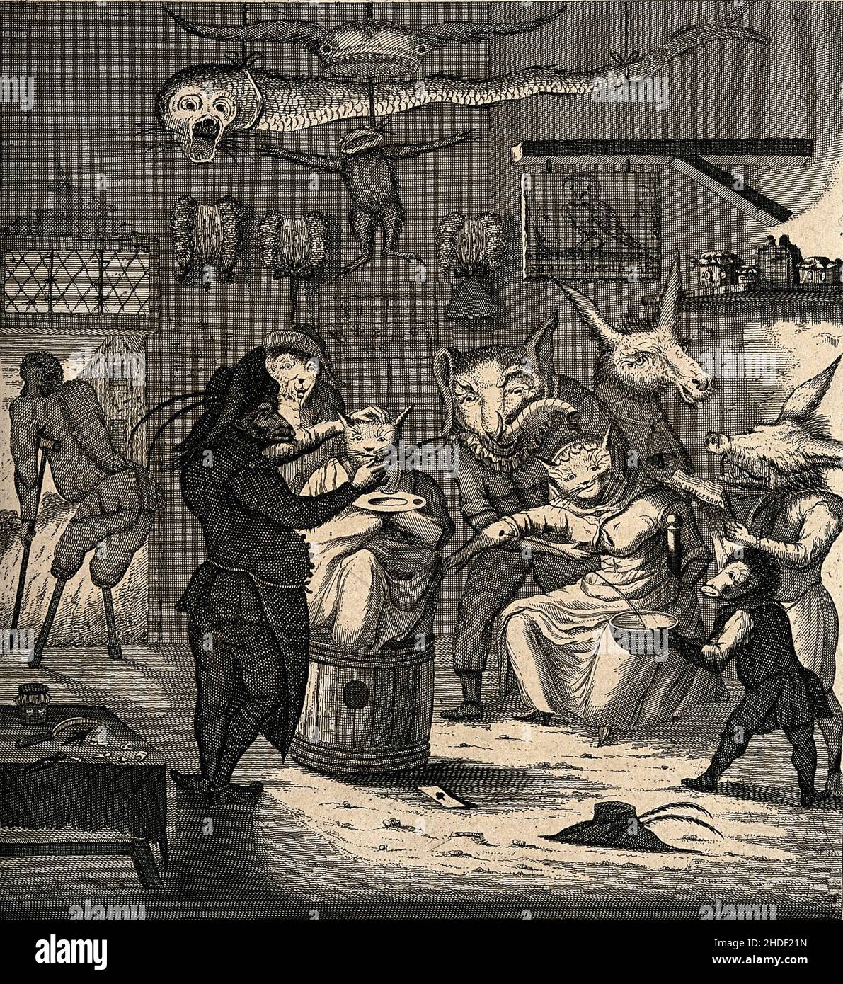 Medieval etching art Stock Photo - Alamy