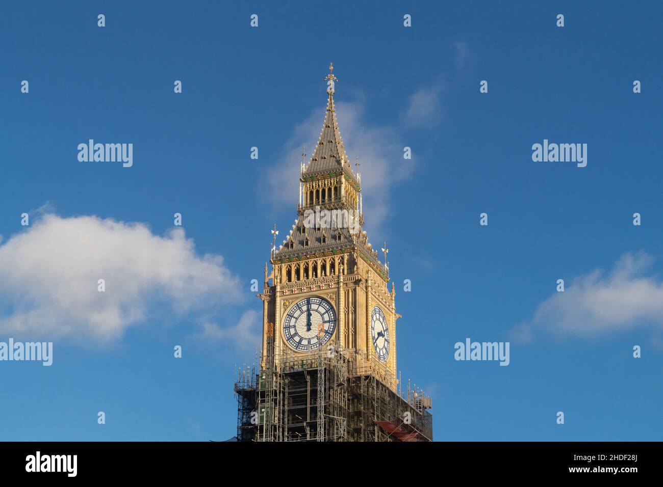London, scaffolding church tower steeple hi-res stock photography and images - Alamy