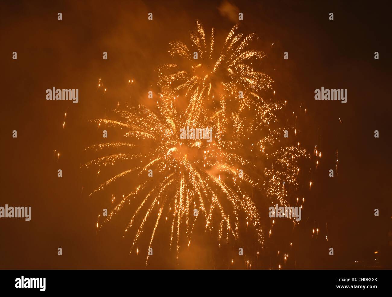fireworks explosive on dark sky in night Stock Photo - Alamy