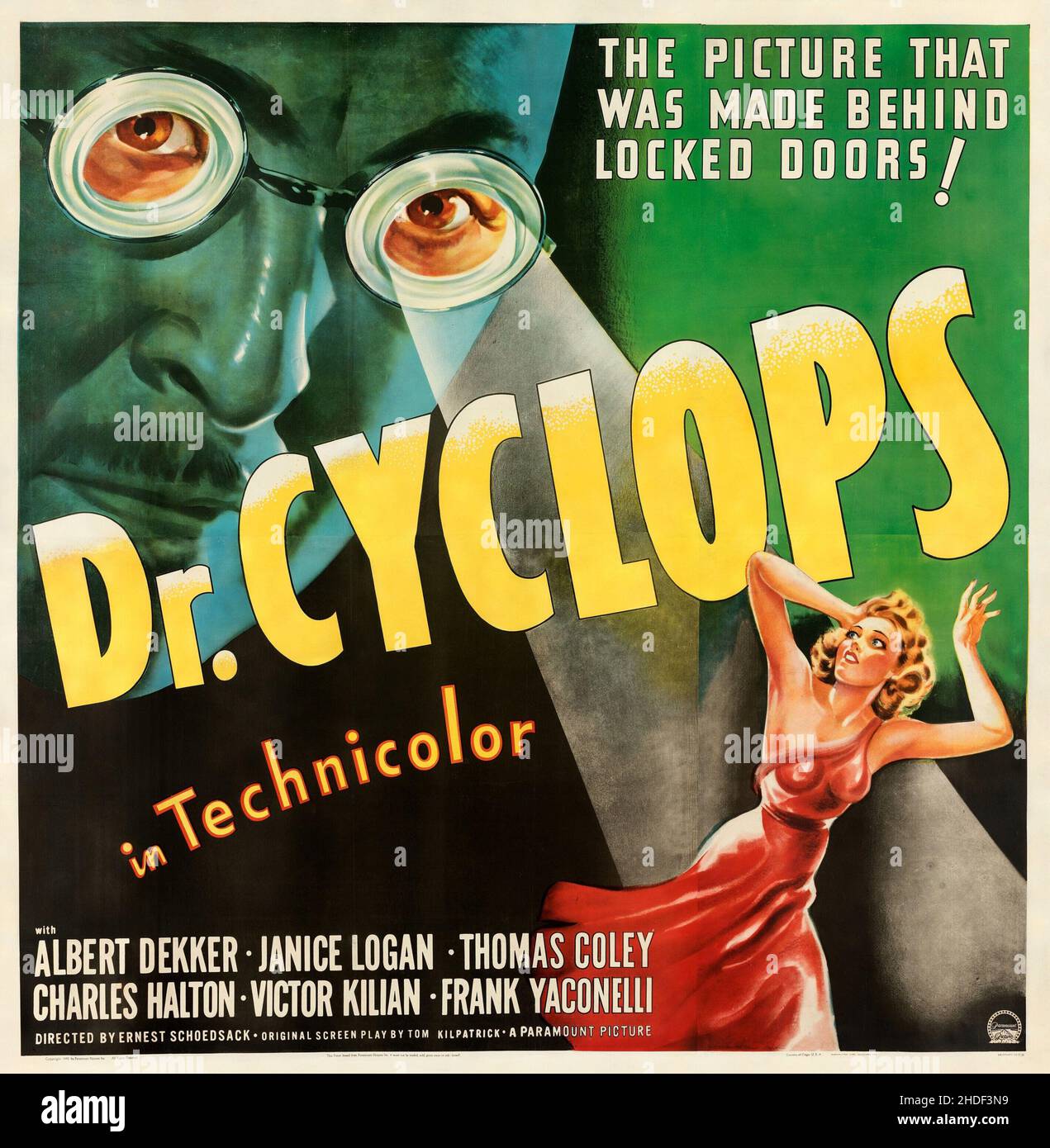 ALBERT DEKKER in DR. CYCLOPS (1940), directed by ERNEST B. SCHOEDSACK ...