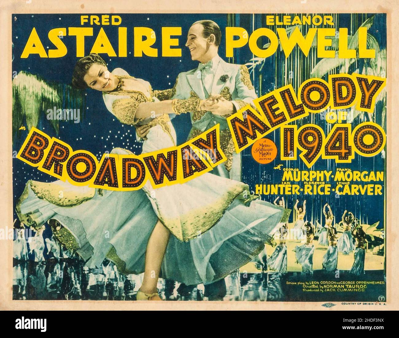 FRED ASTAIRE and ELEANOR POWELL in BROADWAY MELODY OF 1940 (1940), directed by NORMAN TAUROG ...