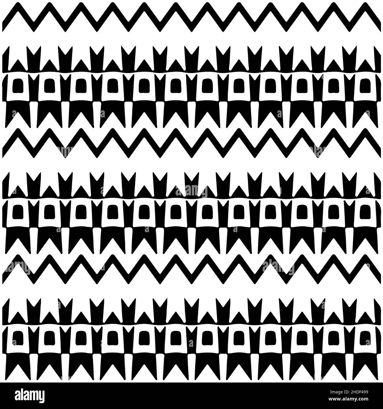 Seamless ethnic pattern color black and white.Can be used in fabric ...