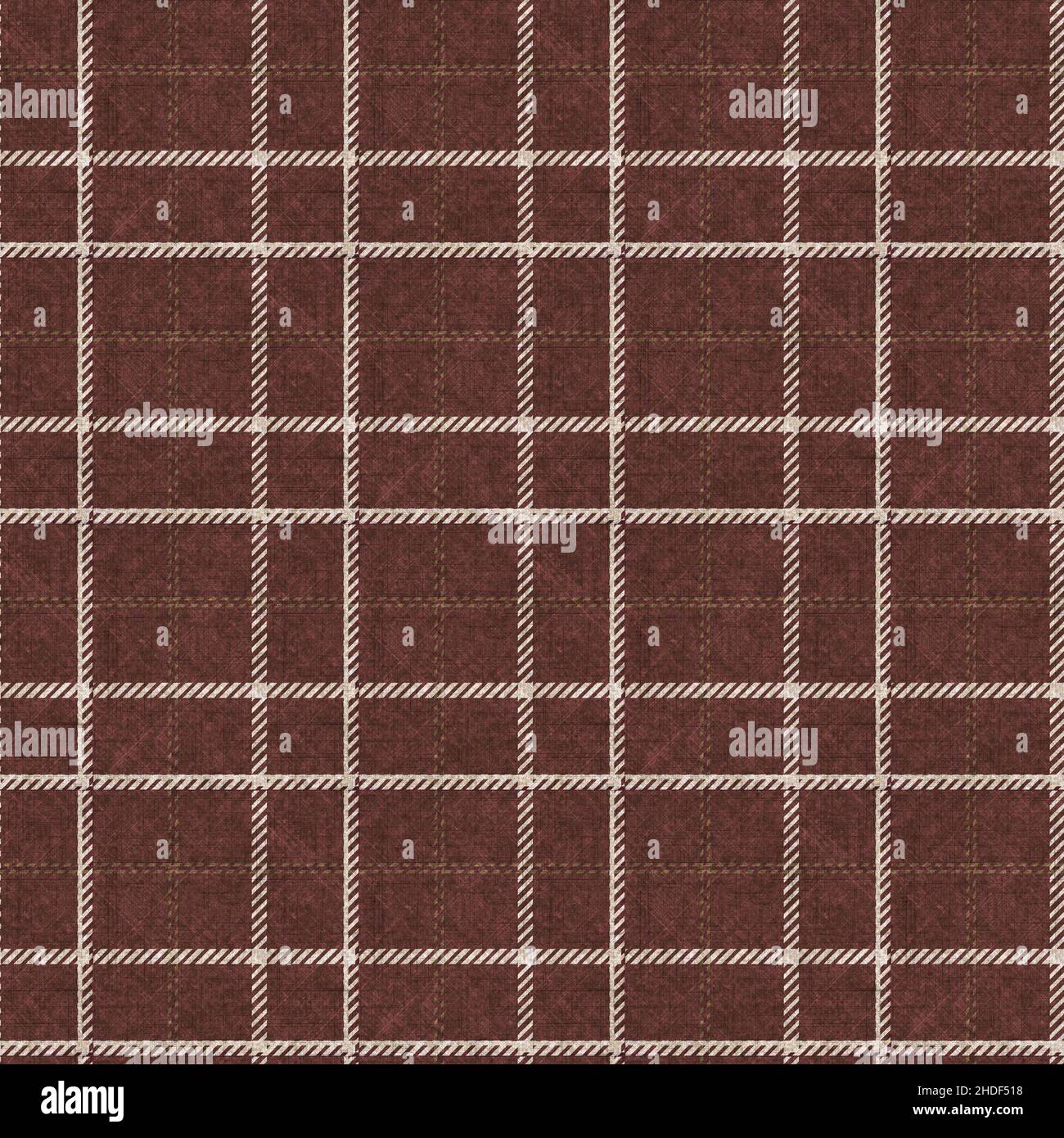 Sepia brown neutral woven plaid texture background. Seamless old worn ...