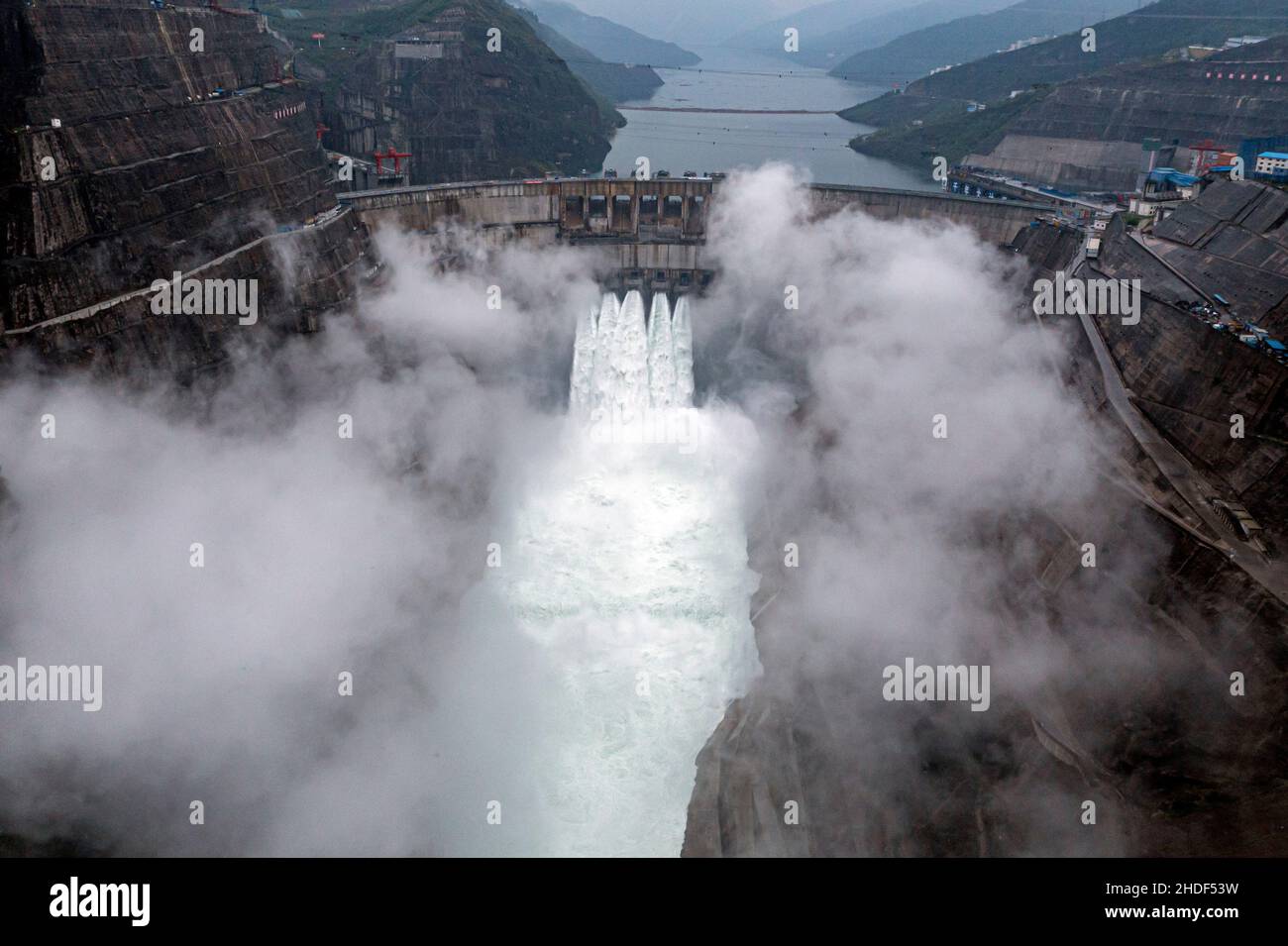 Baihetan hydropower station hi-res stock photography and images - Alamy