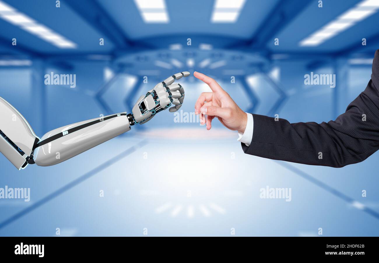 machine, touching, humans, artificial intelligence, machines, human ...