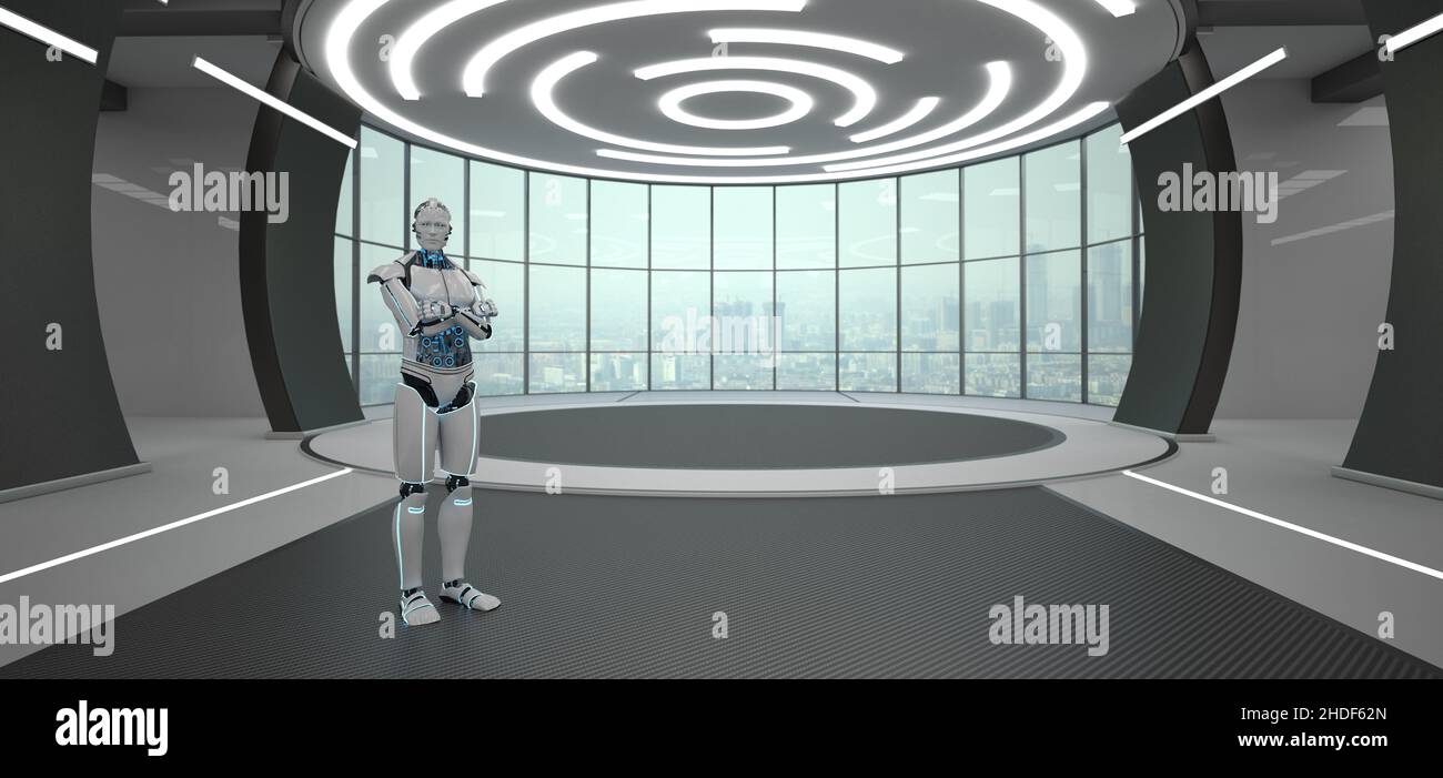 office, robot, artificial intelligence, offices, robots, artificial ...