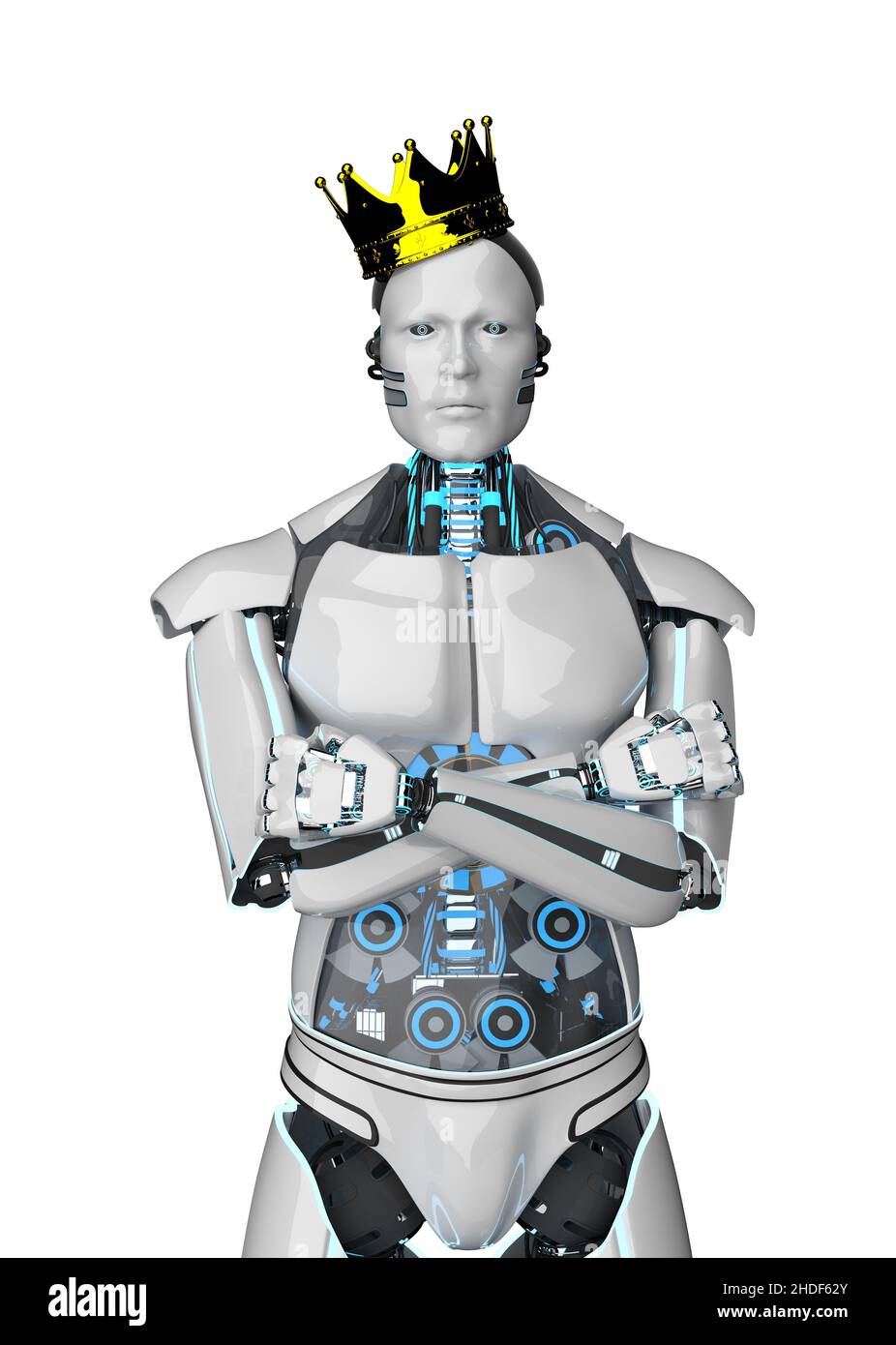 crown, robot, creation, crowns, robots, creations Stock Photo - Alamy