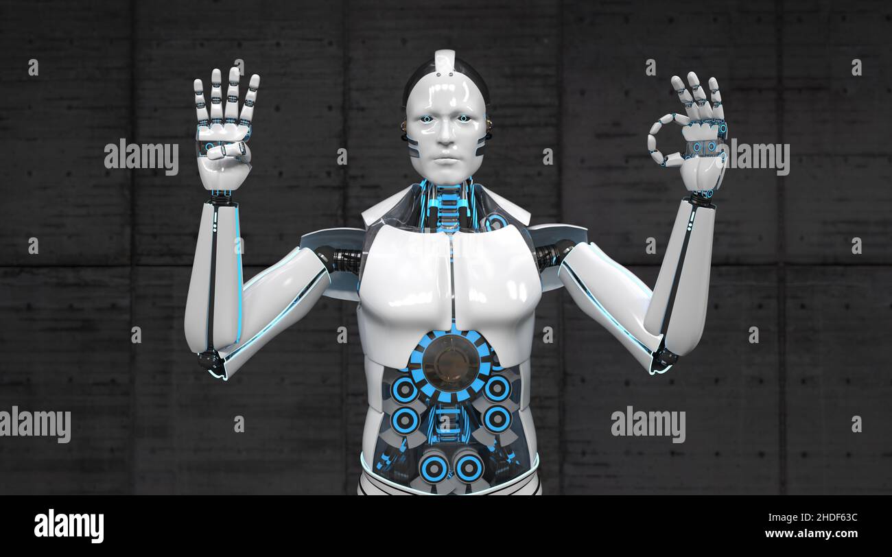 robot, industry 4.0, ai, robots Stock Photo - Alamy