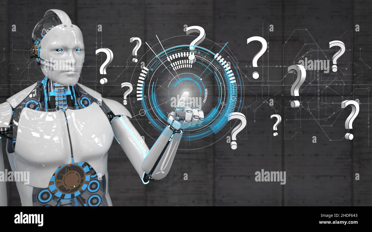 research, question mark, artificial intelligence, researchs, question ...