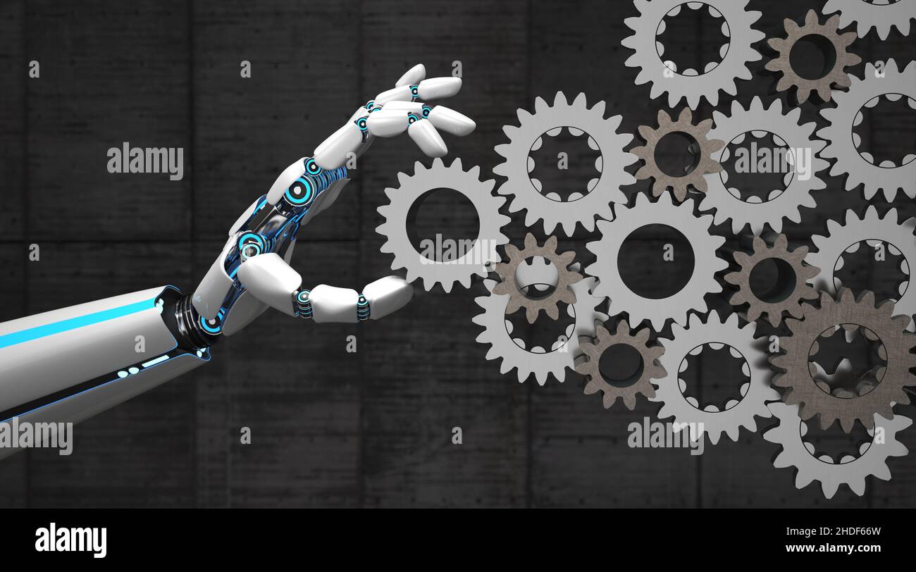 Robot mechanisms and gears hi-res stock photography and images - Alamy