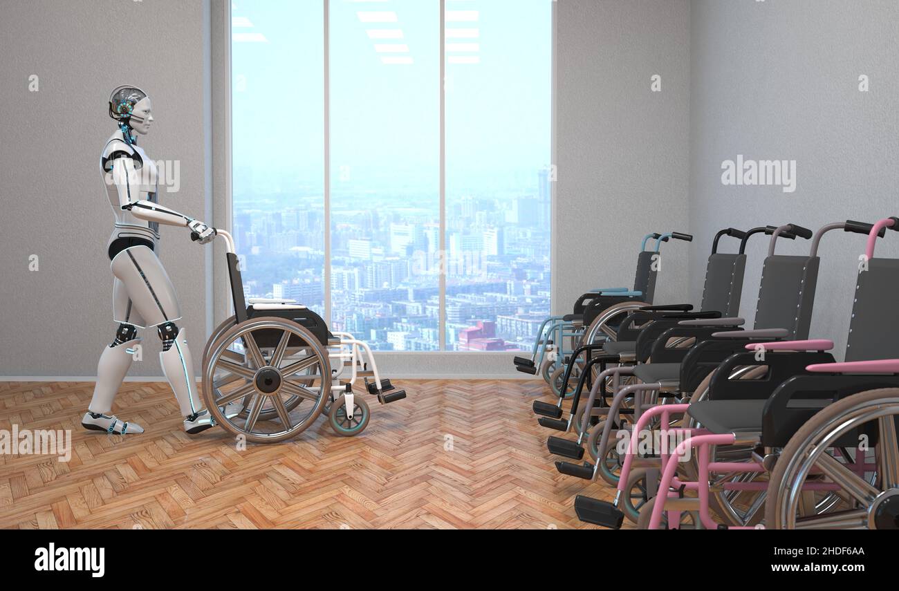 robot, wheelchair, Assistance, robots, wheelchairs Stock Photo - Alamy