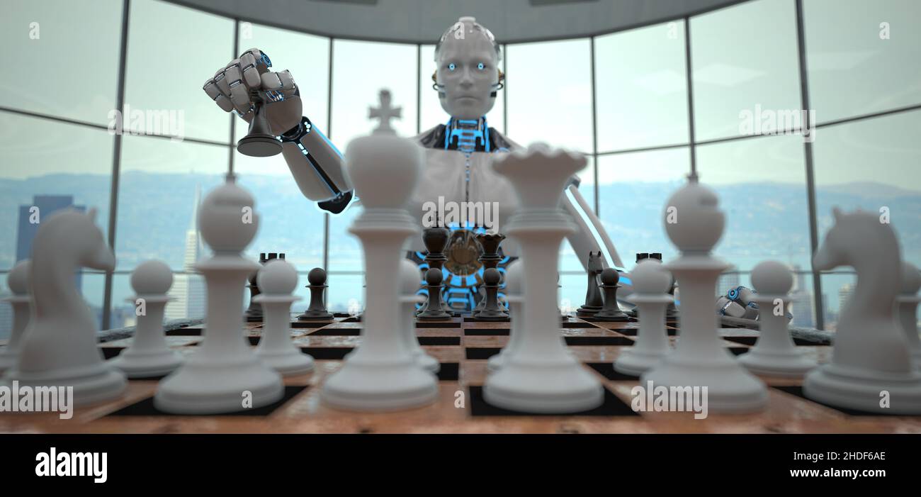 playing, chess, artificial intelligence, play, artificial intelligences ...