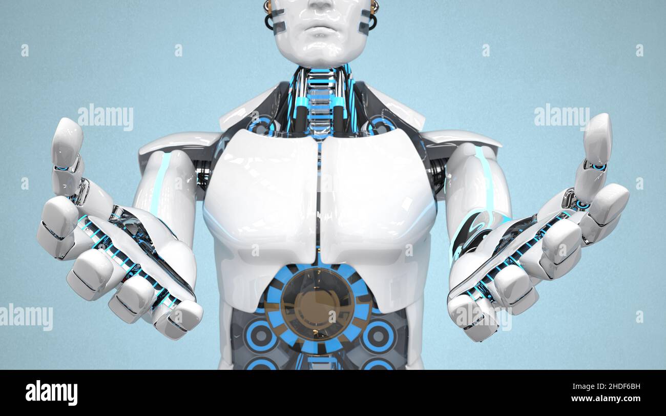 welcome, ai, robotics, cybernetics, welcomes Stock Photo - Alamy