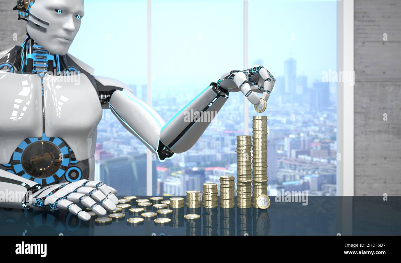 savings, automation, robotics, automations Stock Photo - Alamy