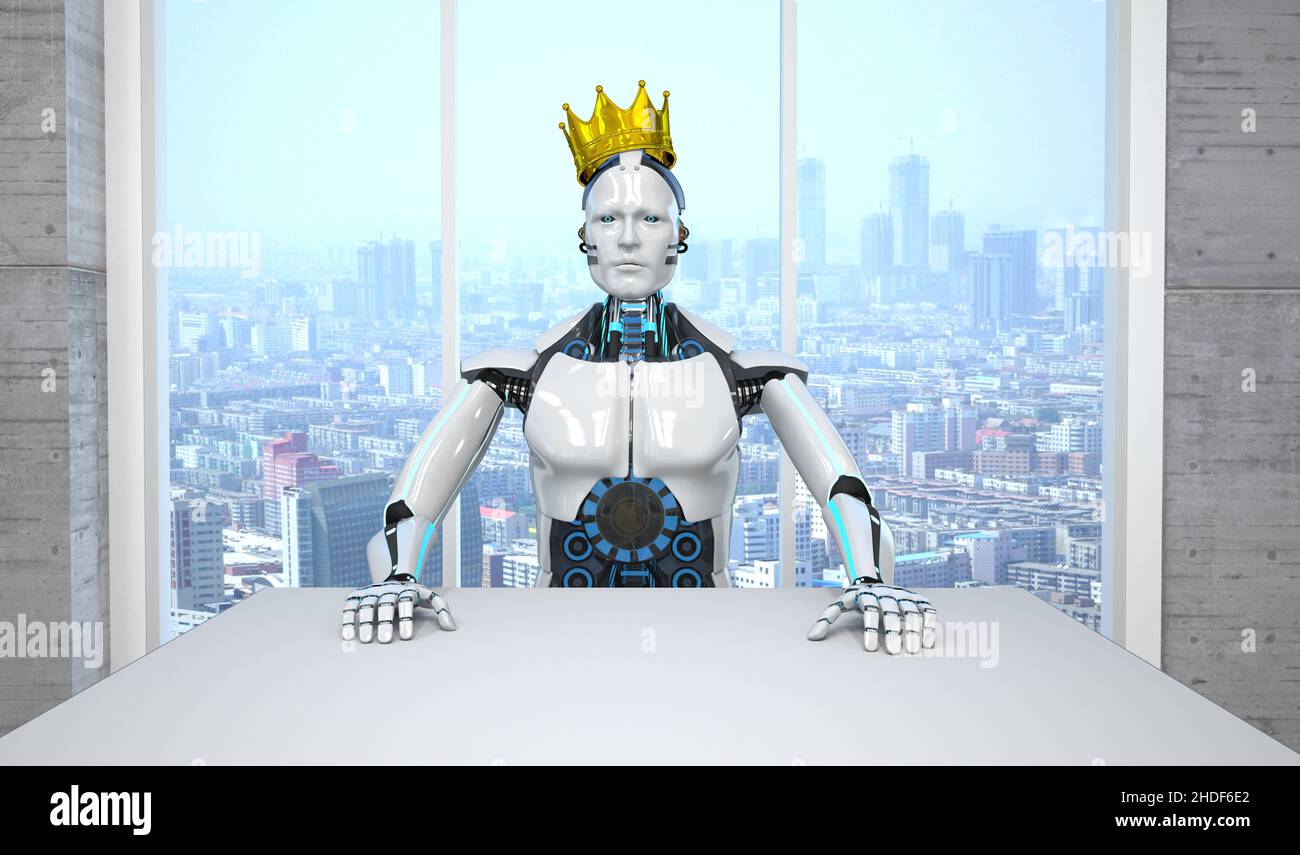 robot, boss, humanoid, robots, managers Stock Photo - Alamy