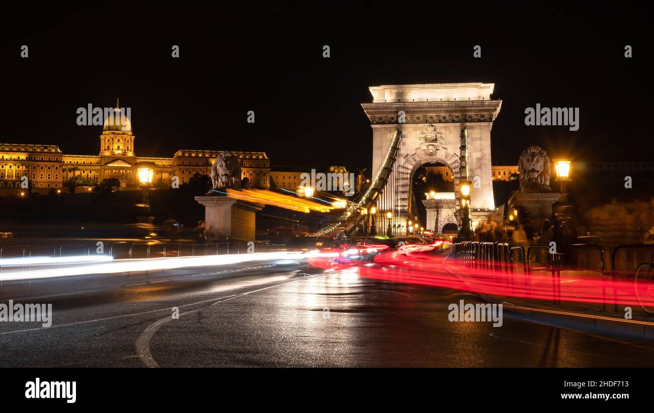 budapest, chain bridge, budapests, chain bridges Stock Photo - Alamy