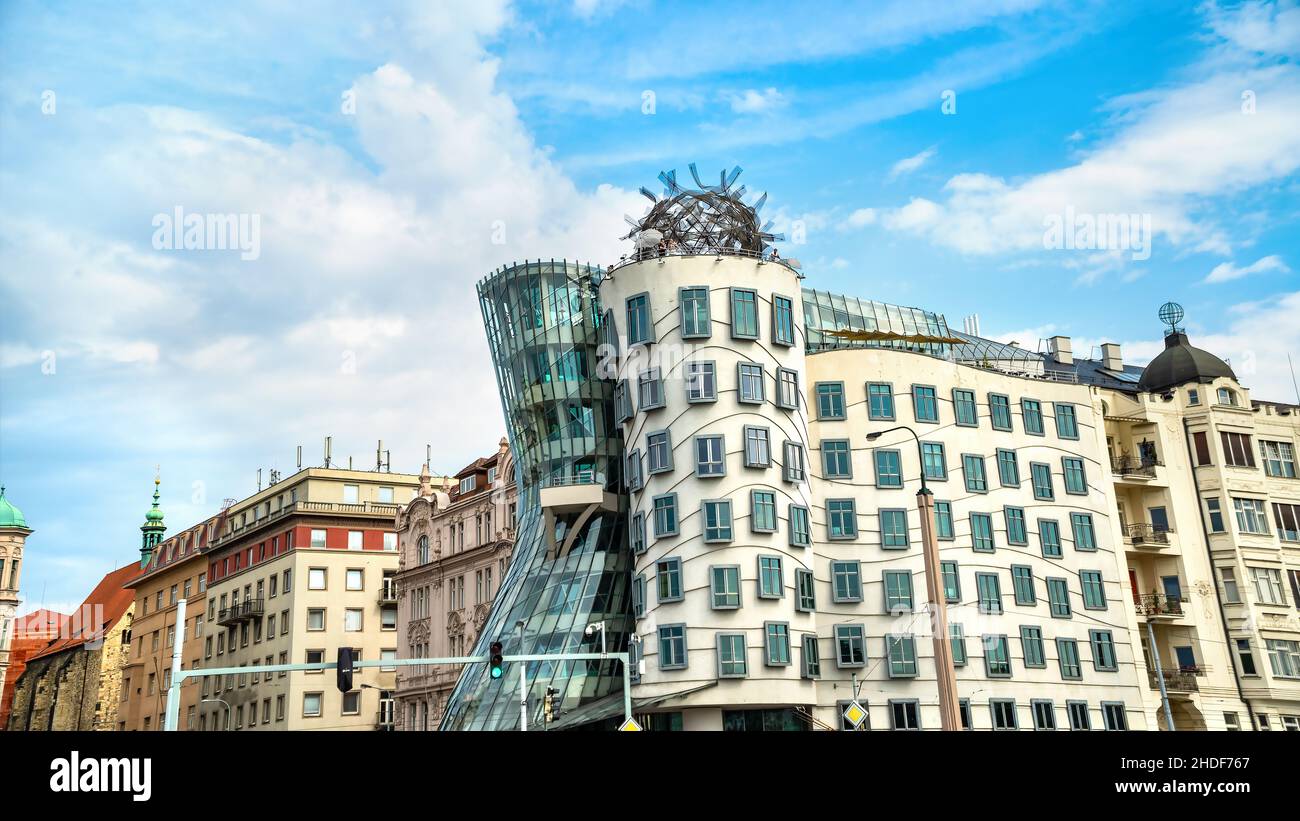 prague, dancing house, pragues Stock Photo - Alamy