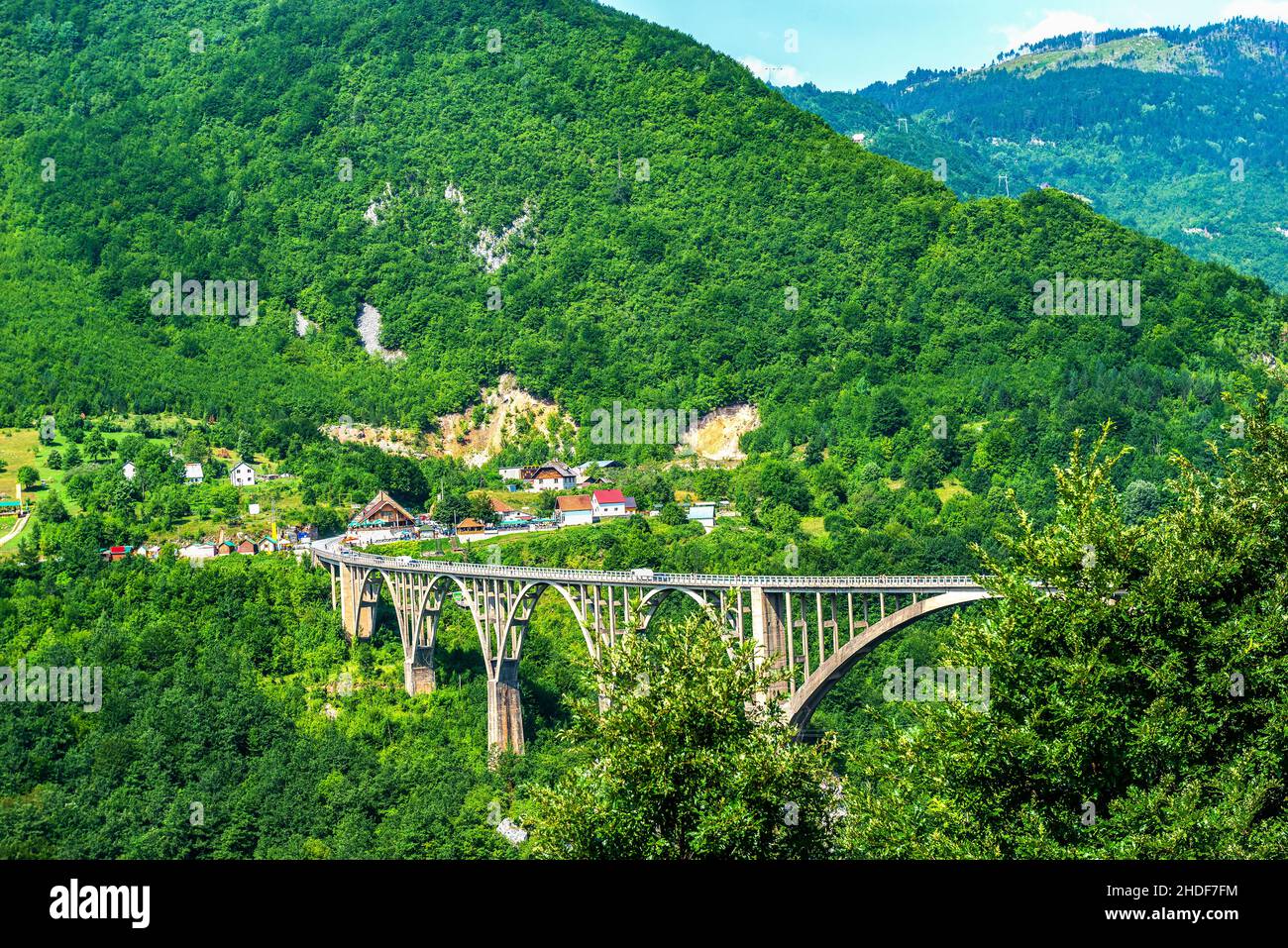 montenegro, durdevica tara bridge, montenegros Stock Photo - Alamy
