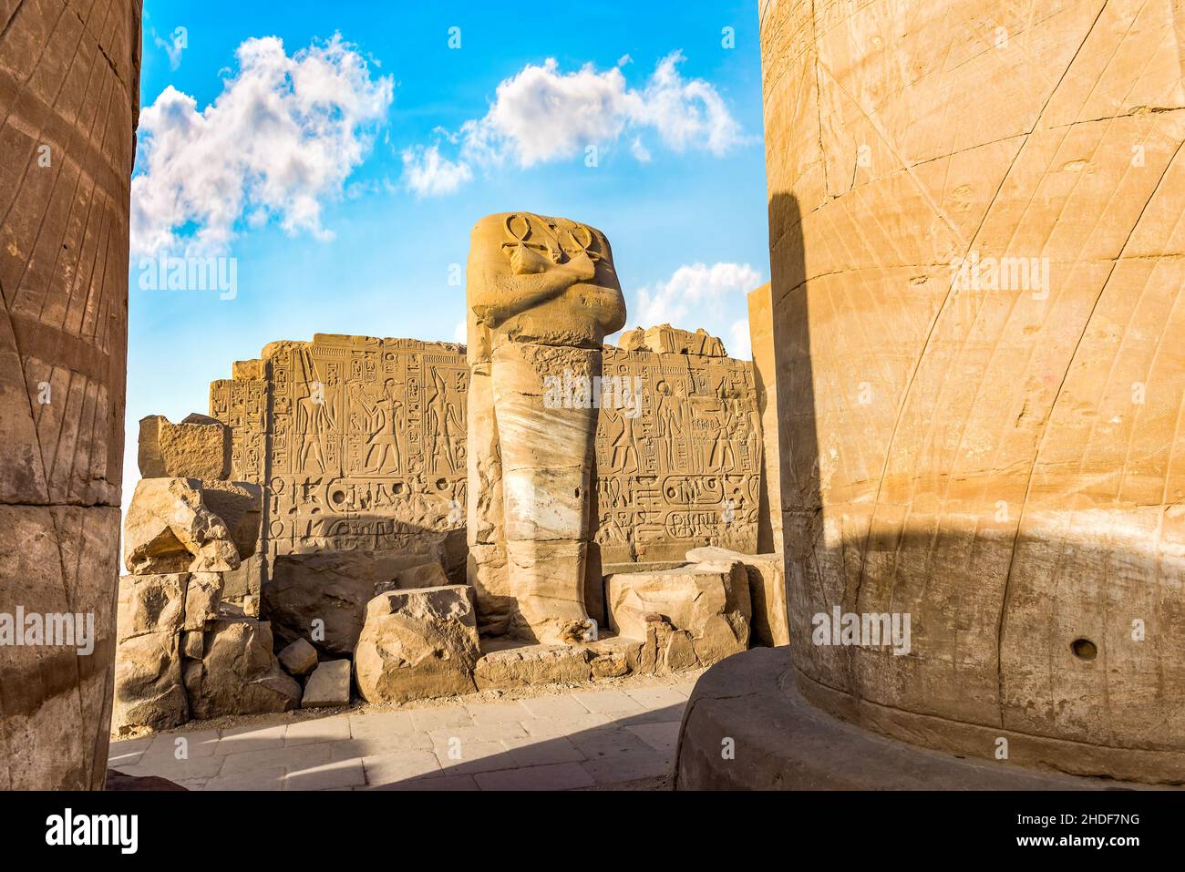statue, karnak temple, kings statue, statues, karnak temples Stock ...