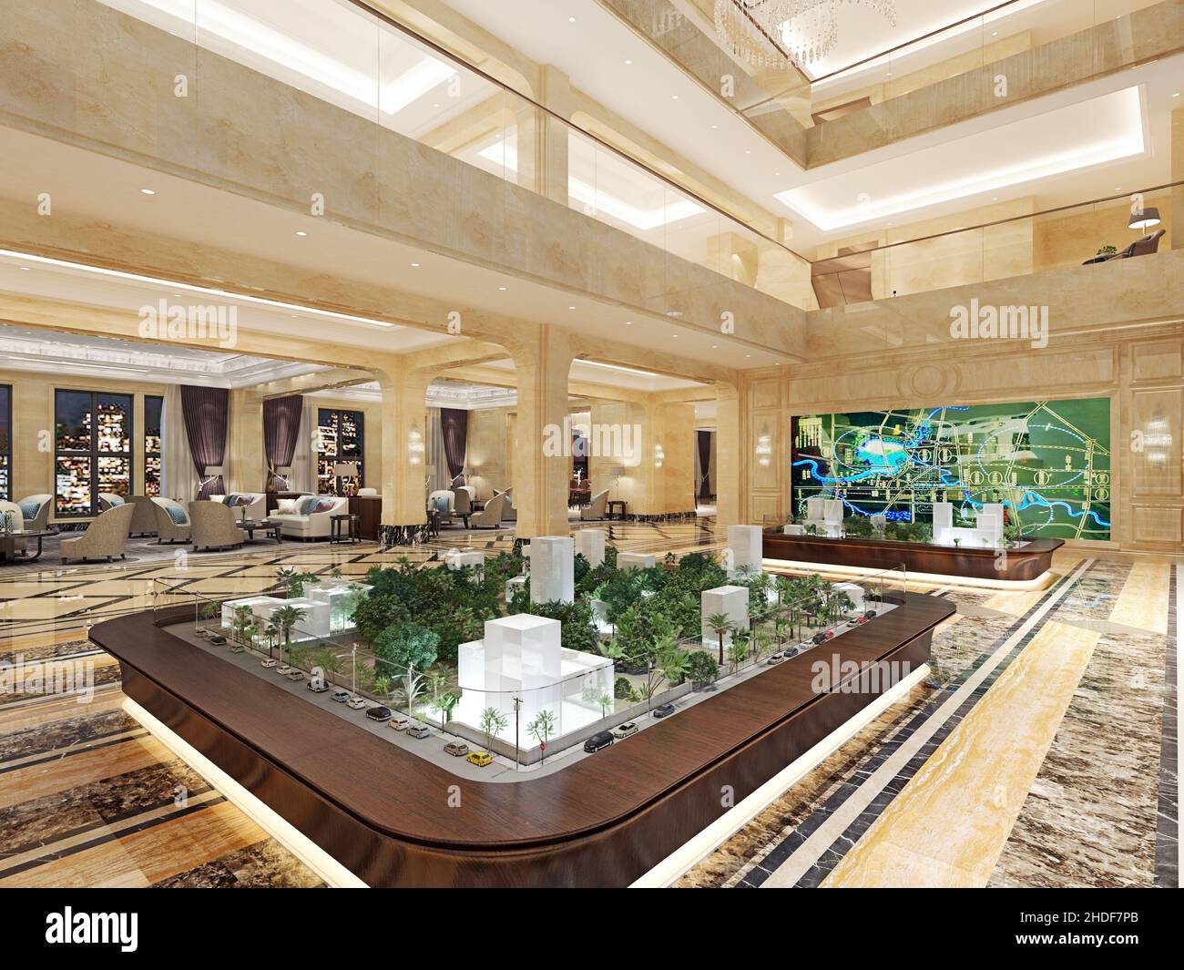 Modern apartment building reception hi-res stock photography and images ...