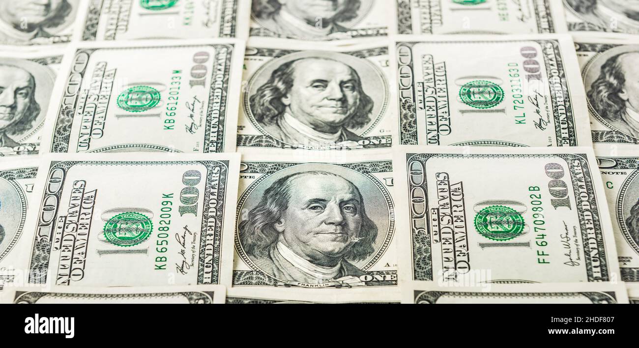 paper money, dollar, $ 100, paper moneys, american money, dollars, one ...