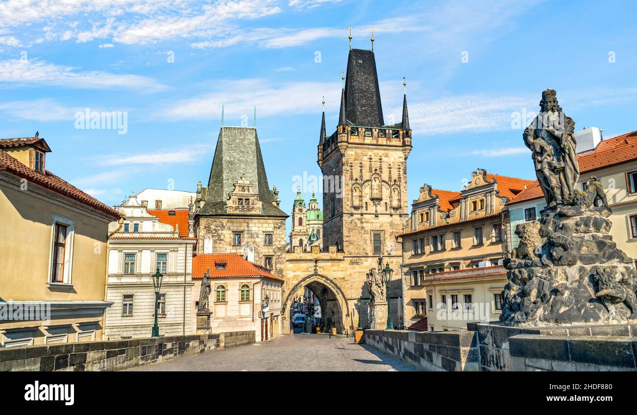 prague, bridge gate, charles bridge, pragues, bridge gates, charles ...