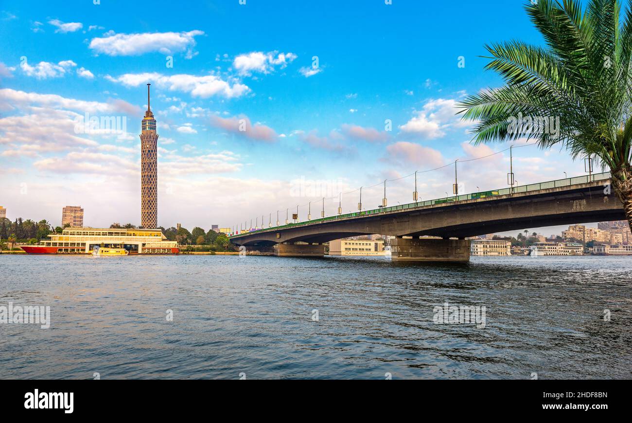 television tower, nile river, cairo, television towers, nile, nile ...