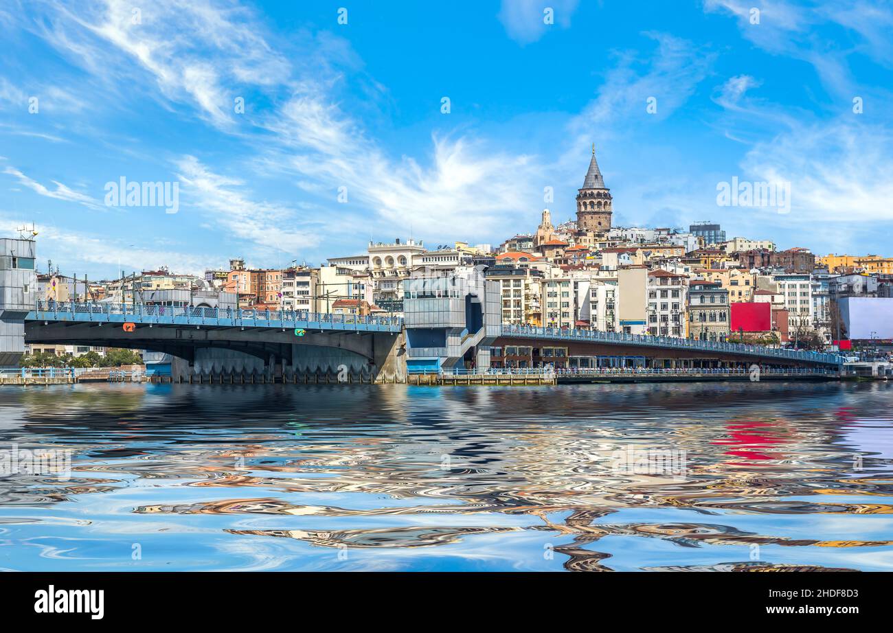 istanbul, galata bridge, galata, istanbuls, galata bridges Stock Photo ...