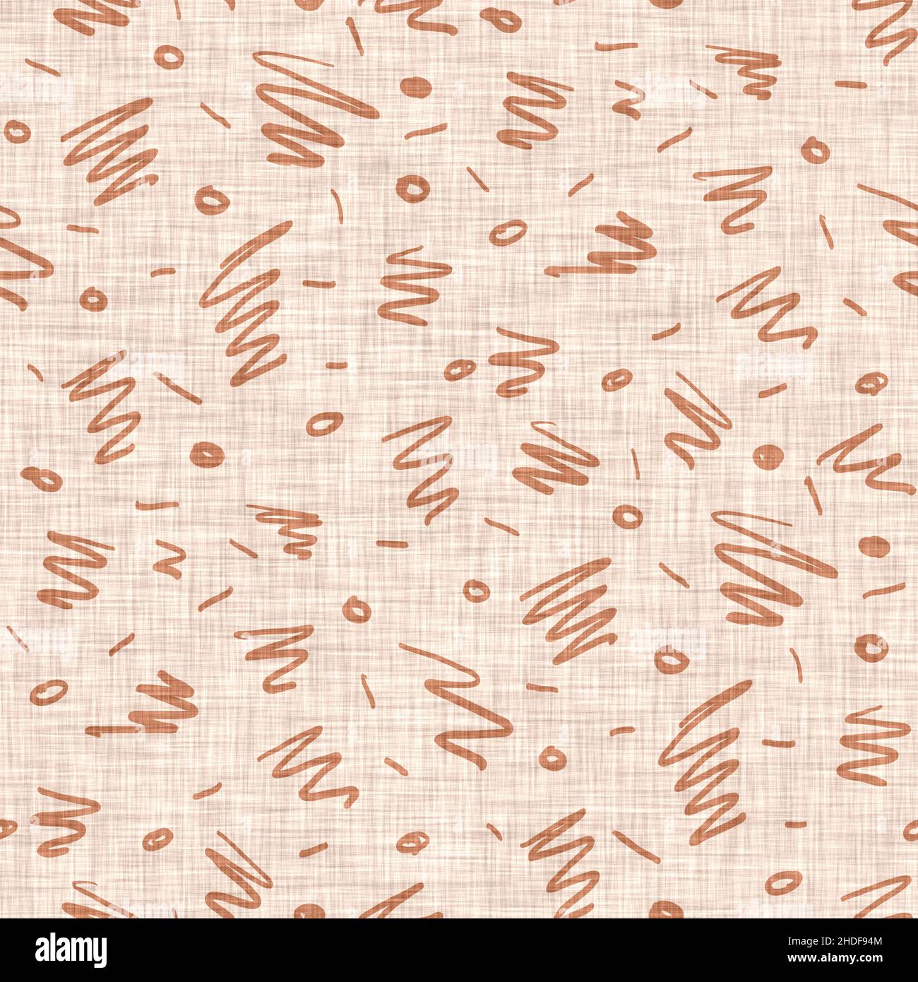 Seamless minimalist doodle flower pattern background. Calm two tone ...