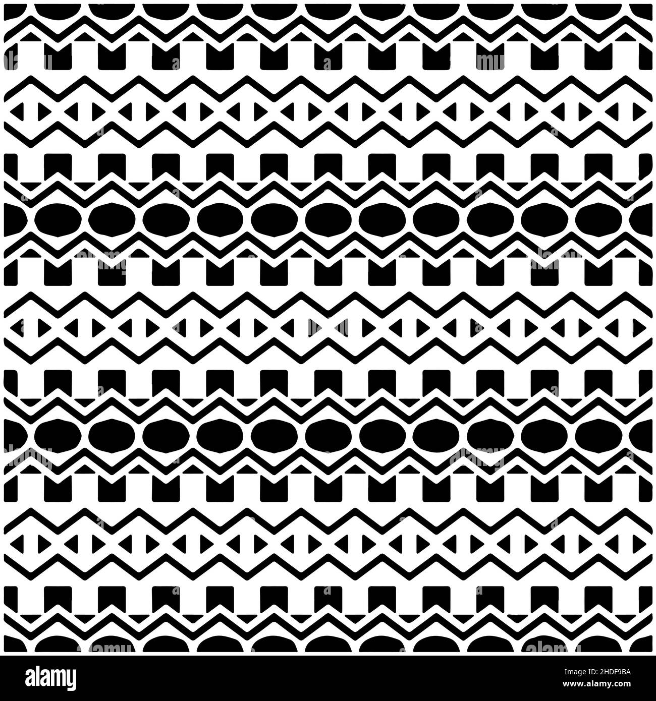 Seamless ethnic pattern color black and white.Can be used in fabric ...