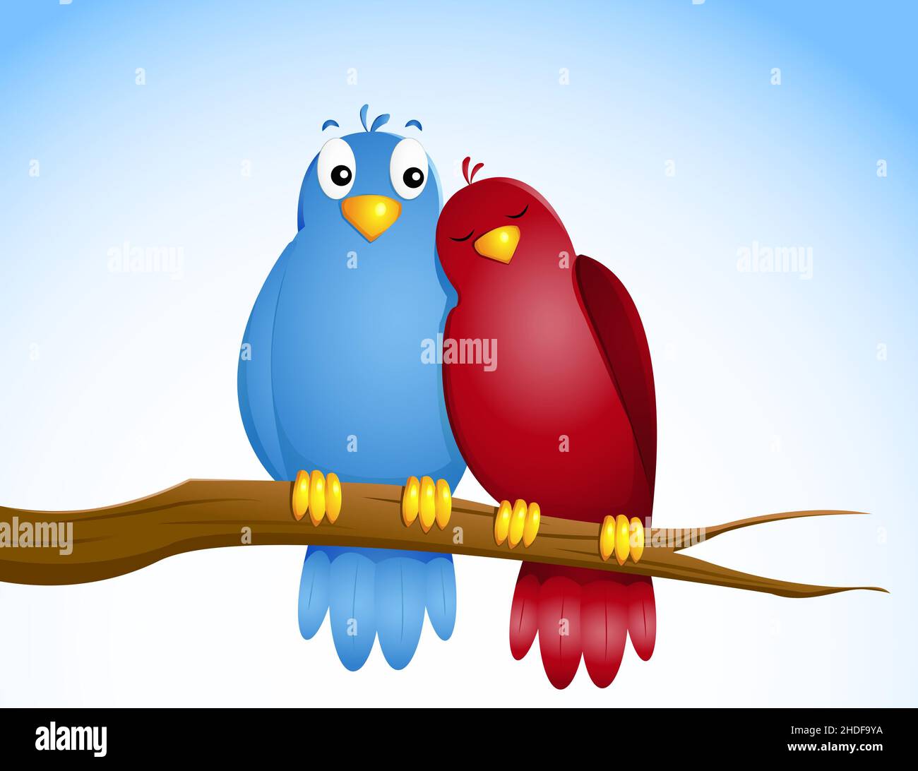 bird, loving, couple, birds, romance, couples Stock Photo - Alamy
