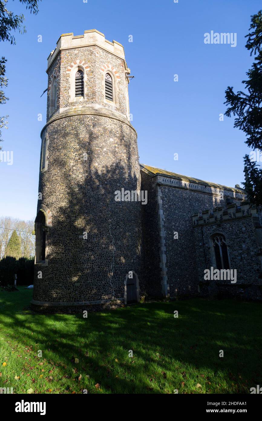 Village parish church of Saint Mary, Brome, Suffolk, England, UK Stock ...