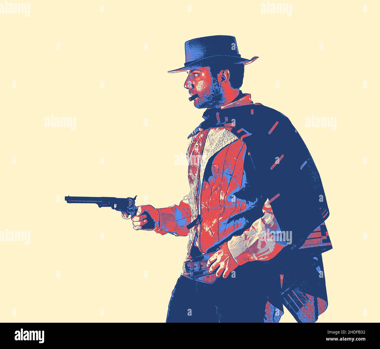 illustration, cowboy, illustrations Stock Photo - Alamy