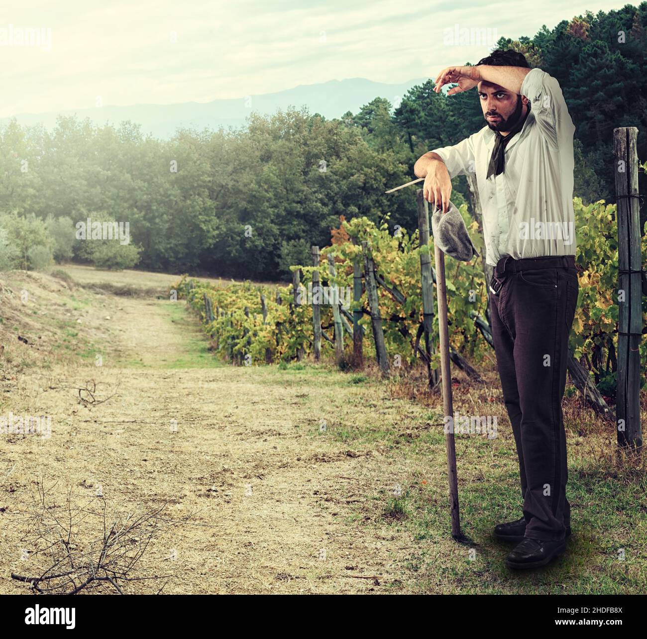Sweaty worker hi-res stock photography and images - Alamy