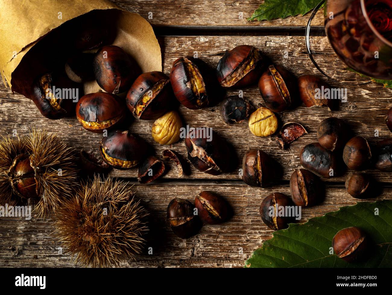 chestnuts, paper bag, chestnut, paper bags Stock Photo - Alamy