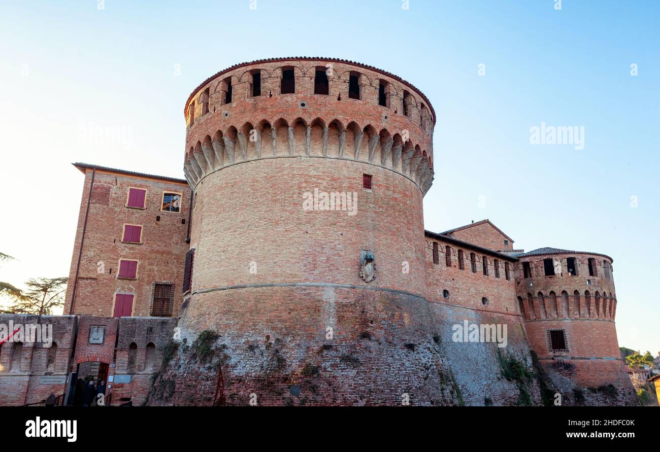 fortress, dozza, rocca sforzesca Stock Photo - Alamy