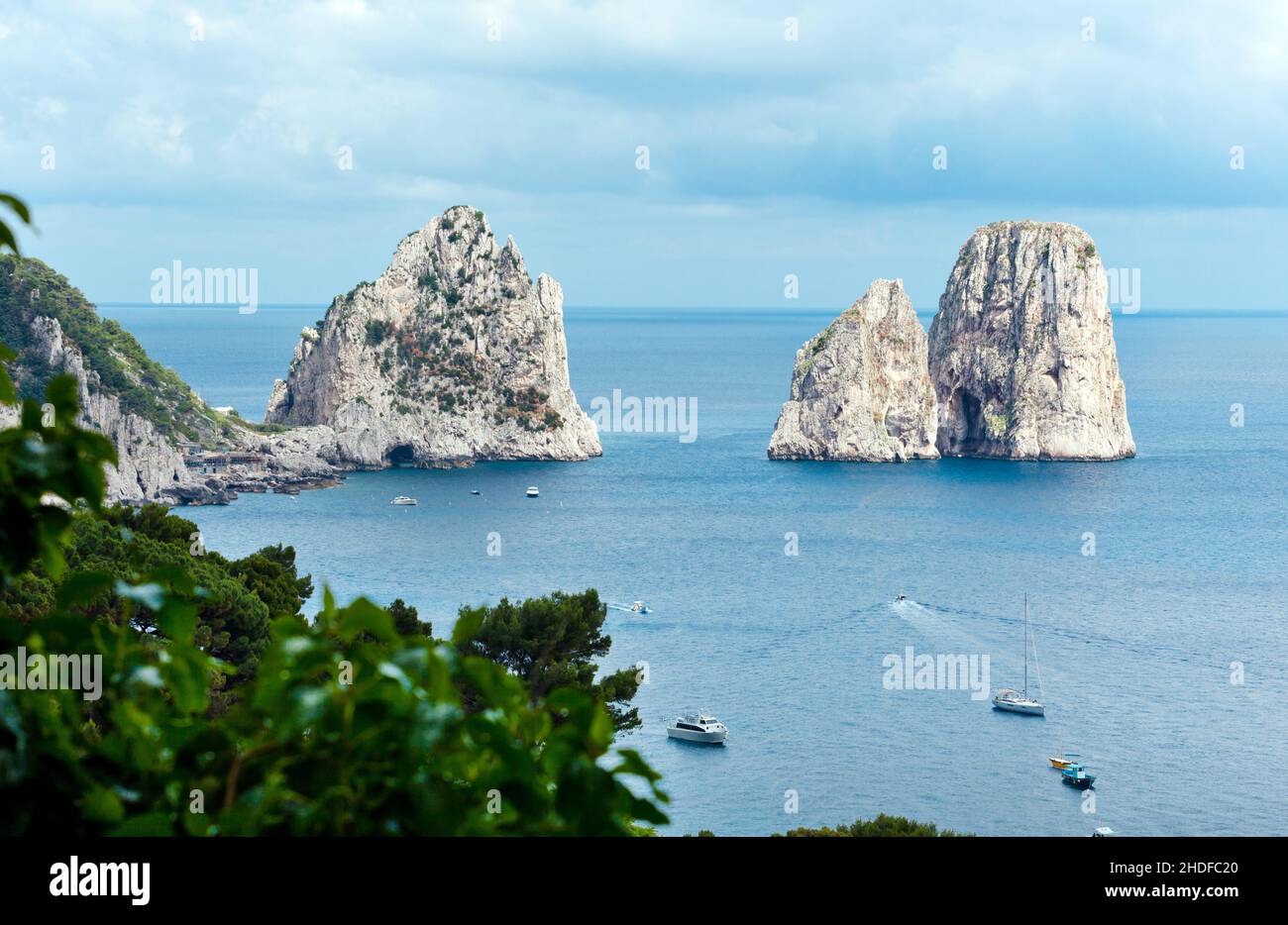 rock formation, gulf of naples, faraglioni, rock formations Stock Photo ...
