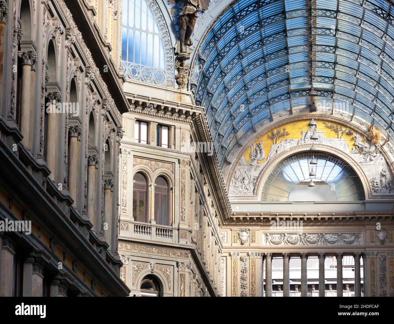 shopping mall, naples, galleria umberto i, shopping center, shopping ...