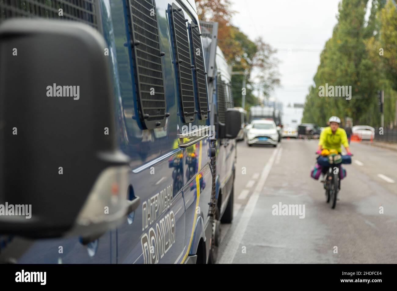 Police special bus to transport units. Kyiv, Ukraine Stock Photo - Alamy