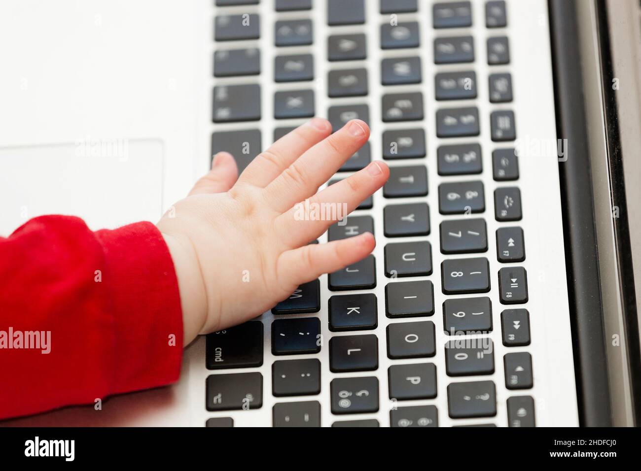 keyboard, playing, child's hand, keyboards, play, child's hands Stock ...
