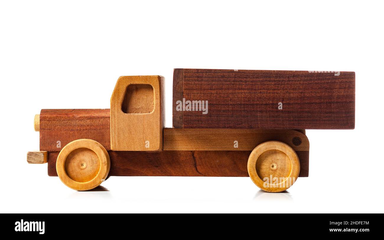 truck, wooden toys, lorry, trucks, toys of wood, wooden toy Stock Photo ...