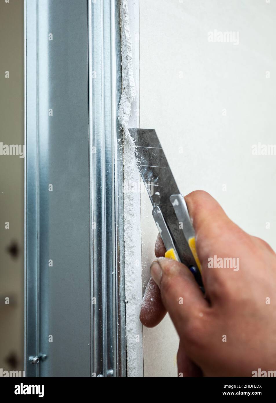 cutter, plasterboard, trim, cutters, plasterboards Stock Photo - Alamy